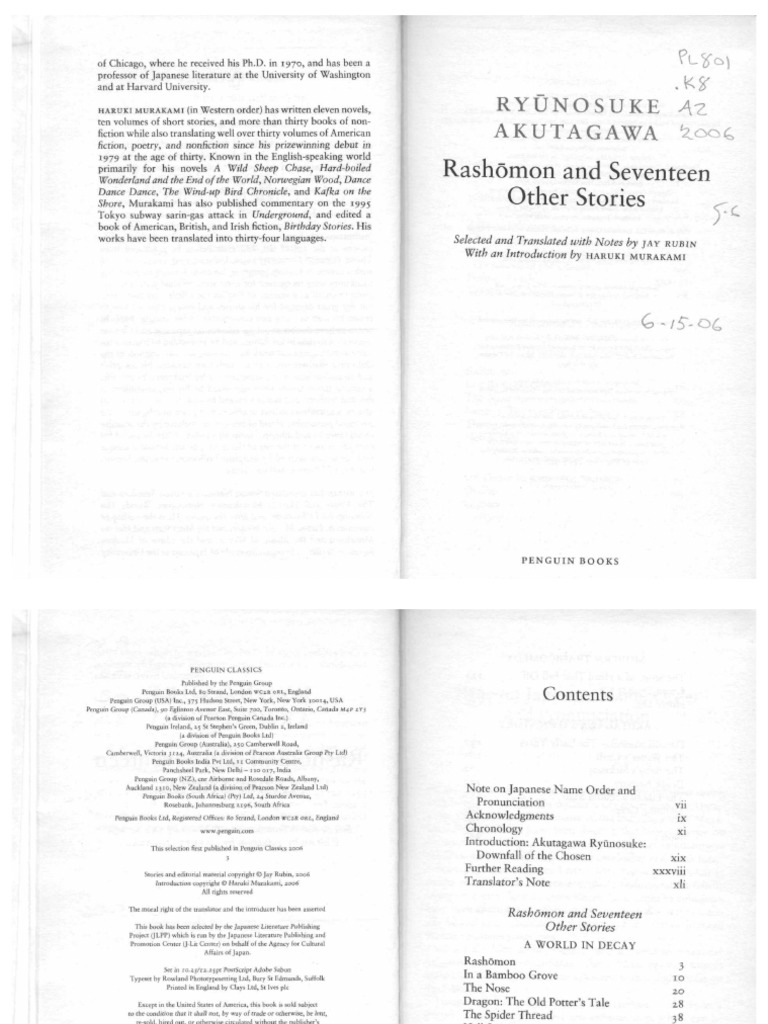 Akutagawa, Hell Screen | PDF