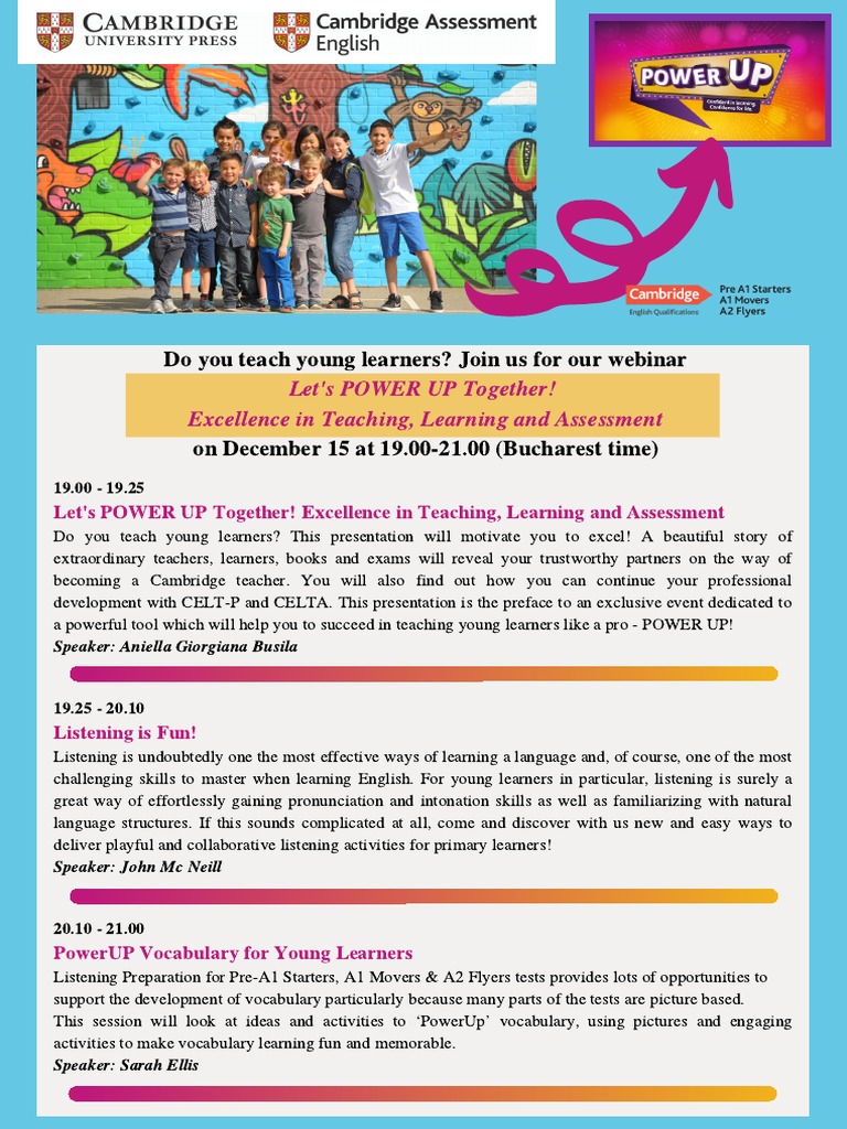 Do You Teach Young Learners? Join Us For Our Webinar | PDF | Teachers ...