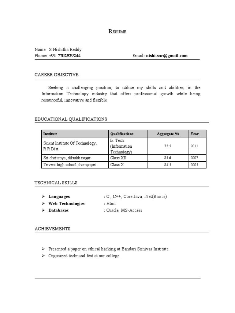 Nishi (Resume) | PDF | Databases | Java (Programming Language)