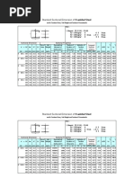I-Section Sizes and Properties Guide | PDF | Mechanical Engineering