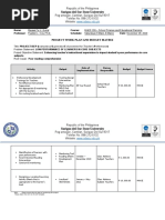 OHSP Annex 9 Project Work Plan and Budget Matrix | PDF | Science | Cognition