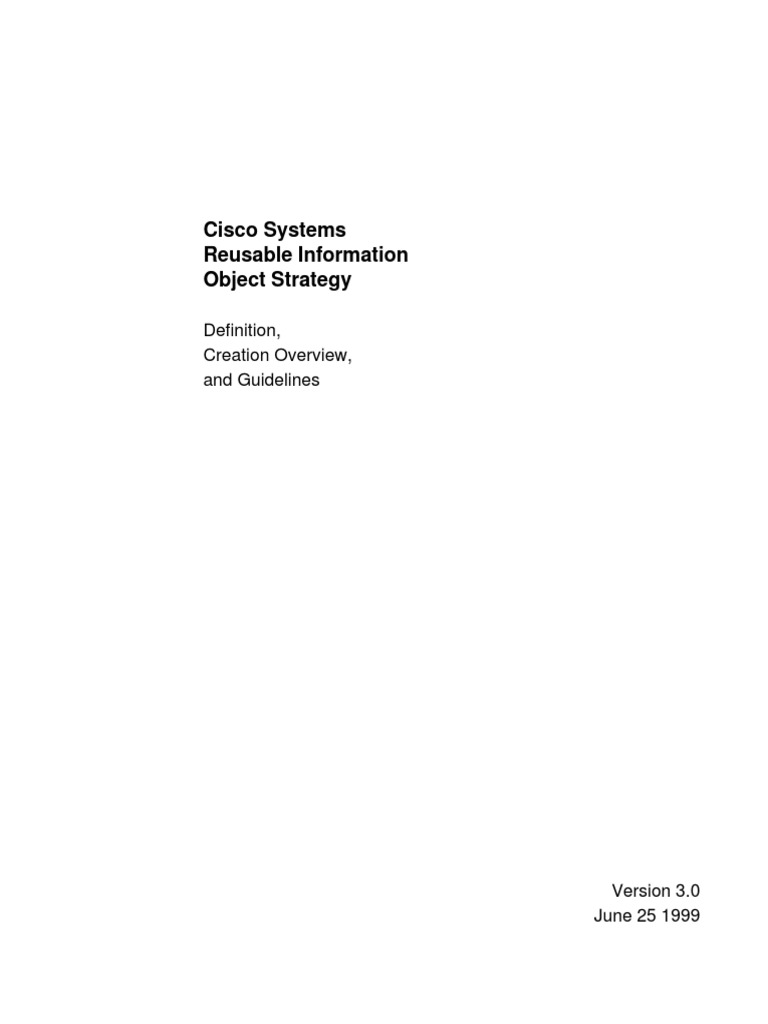 CISCO Reusable Learning Object Models | PDF | Educational Assessment ... CISCO Reusable Learning Object Models | PDF | Educational Assessment ...
