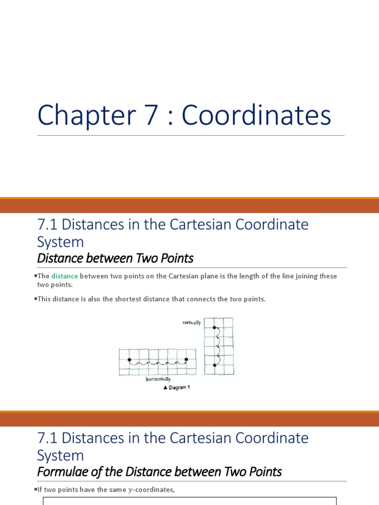 Mathematics Form 2 - Chapter 7-Stu Ver PDF | PDF | Distance | Cartesian ...