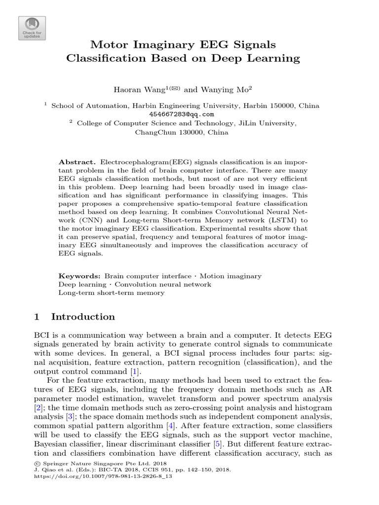 BCI DeepLearning | PDF | Electroencephalography | Deep Learning