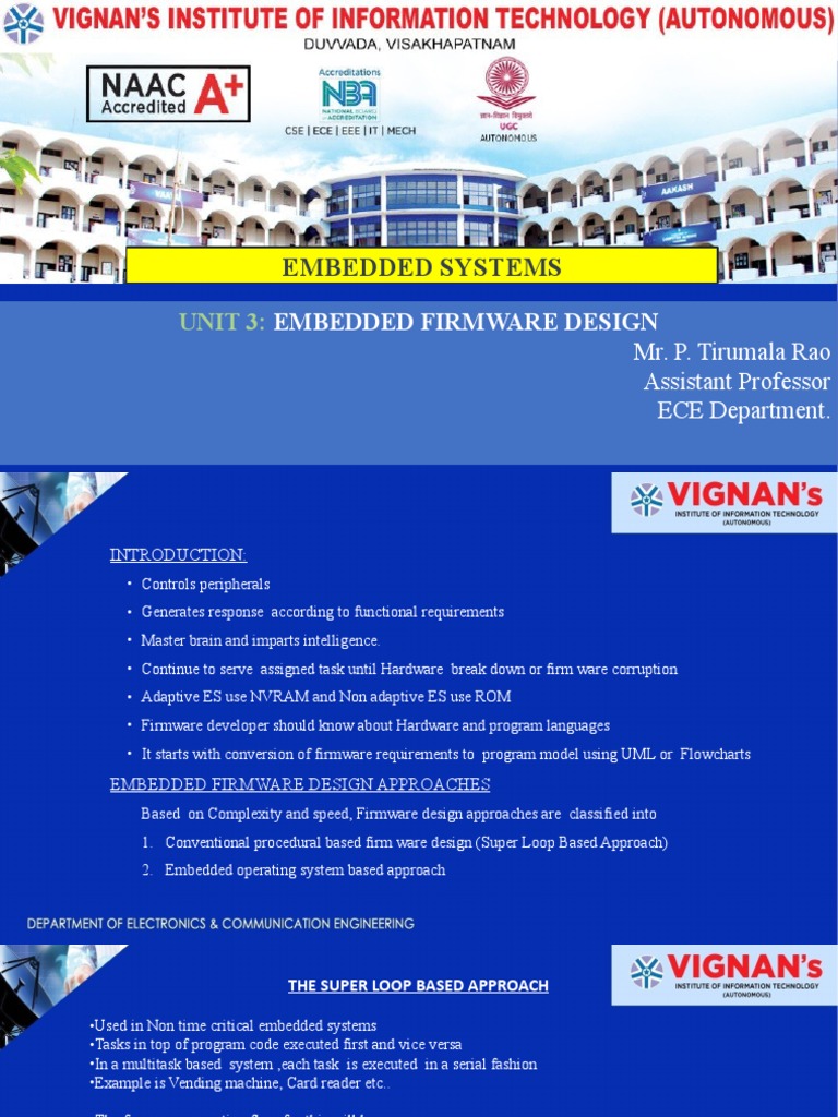 Embedded Systems: Unit 3 | PDF | Embedded System | Operating System