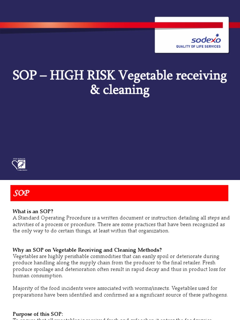 SOP - Vegetable | PDF | Vegetables | Crops