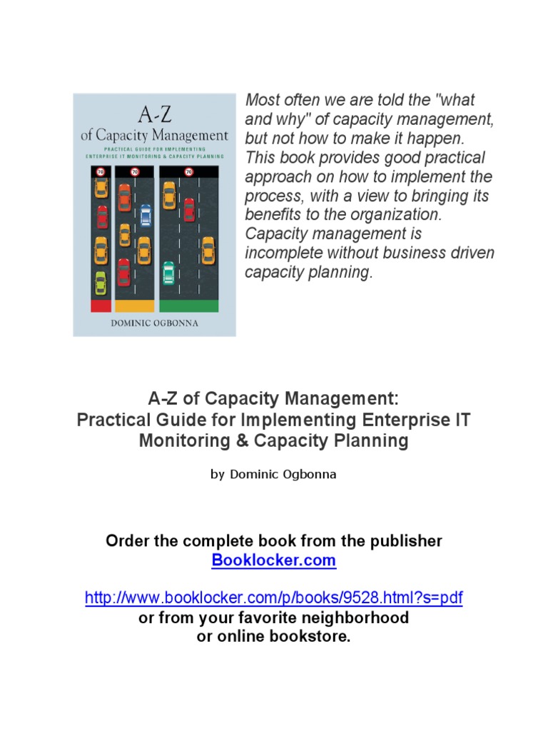 A-Z of Capacity Management | PDF | Databases | Input/Output