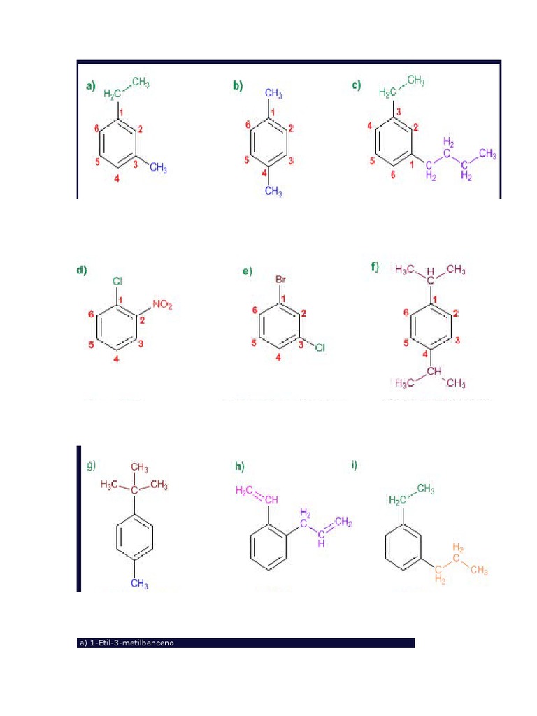 Ejercicios de Benceno | PDF