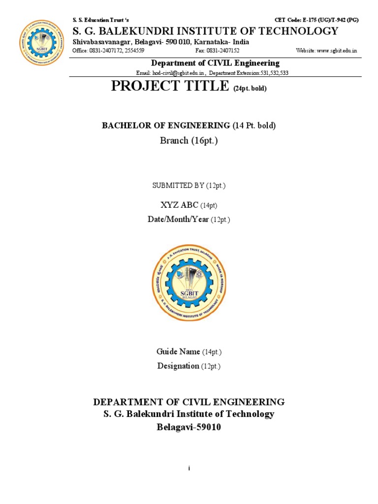 MINI PROJECT Synopsis Format | PDF | Engineering | Computing