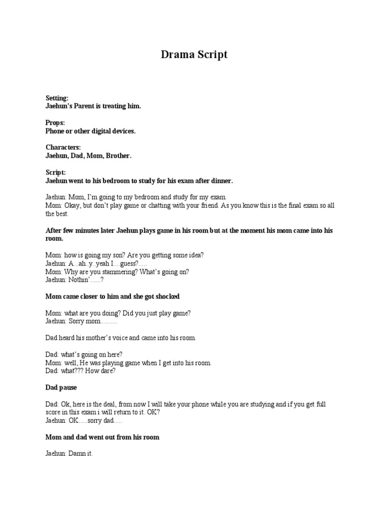 Drama Script | PDF