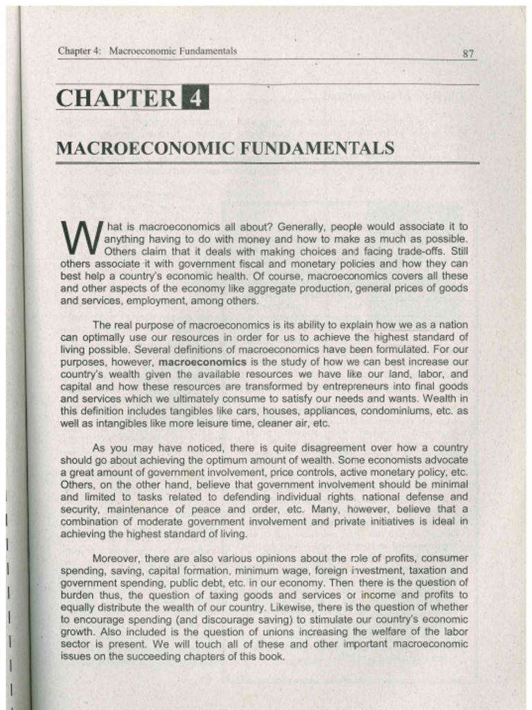 Macroeconomics Fundamentals | PDF