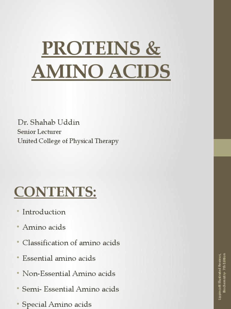3A. Proteins & Amino Acids | Download Free PDF | Amino Acid | Biochemistry