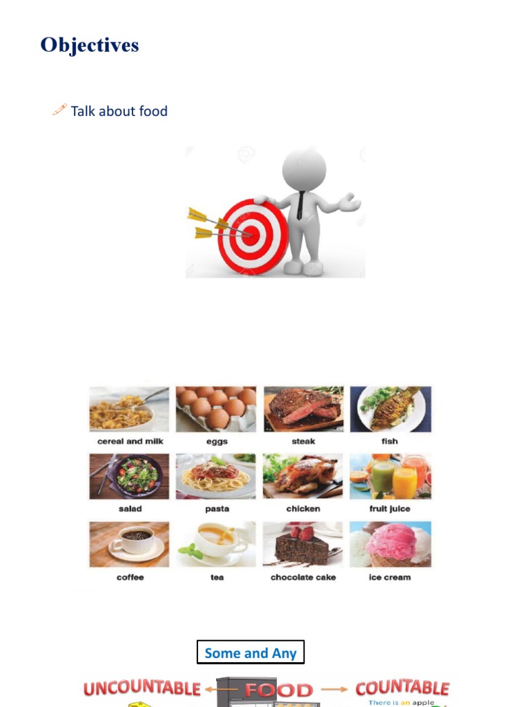 Objectives: Talk About Food | PDF