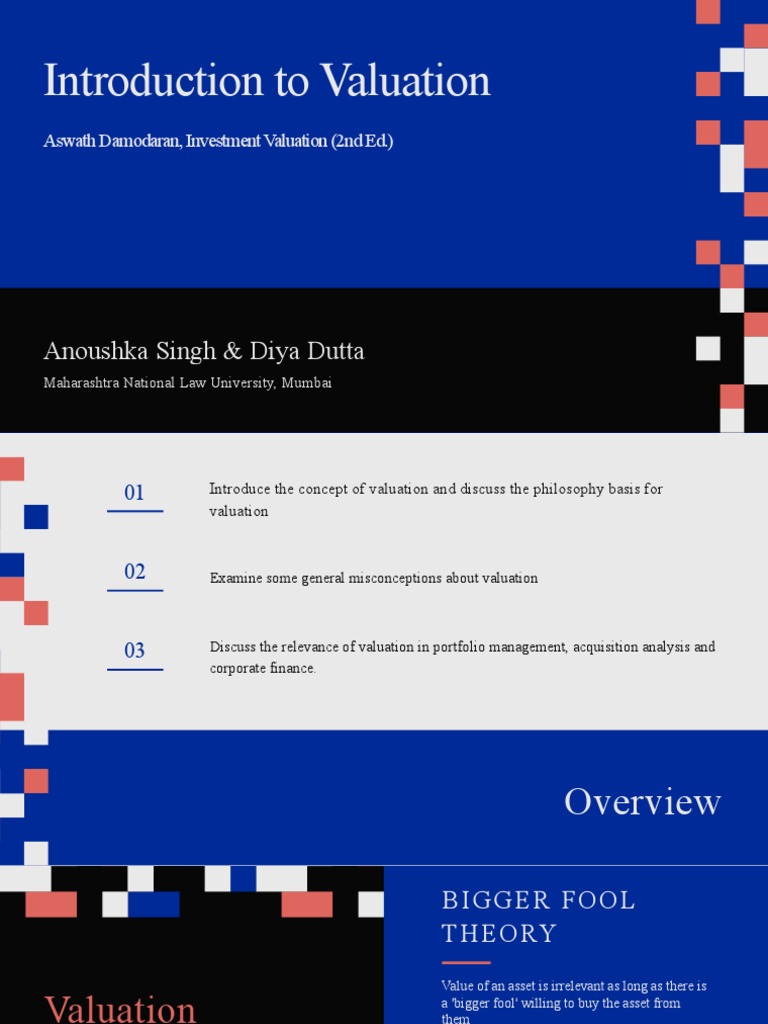 Introduction To Valuation | PDF | Valuation (Finance) | Financial Services