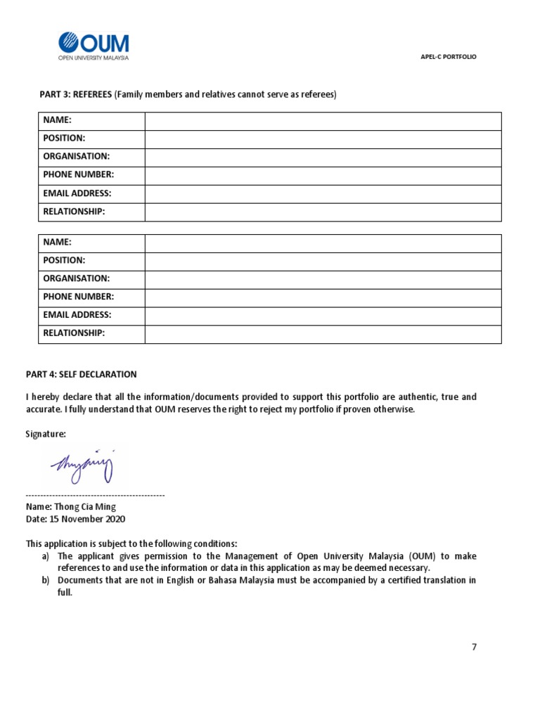 APEL C Portfolio SMEC5103 Referee | PDF | Career & Growth | Social Science