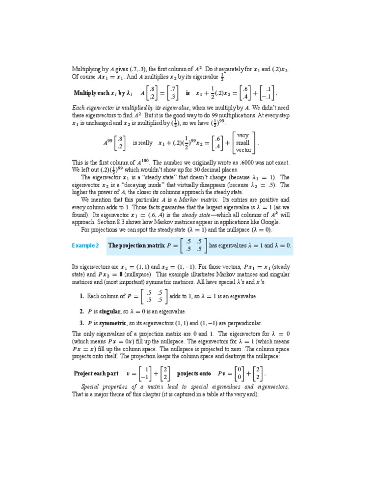 6.1. Introduction To Eigenvalues: Example 2 | Download Free PDF | Eigenvalues And Eigenvectors ...