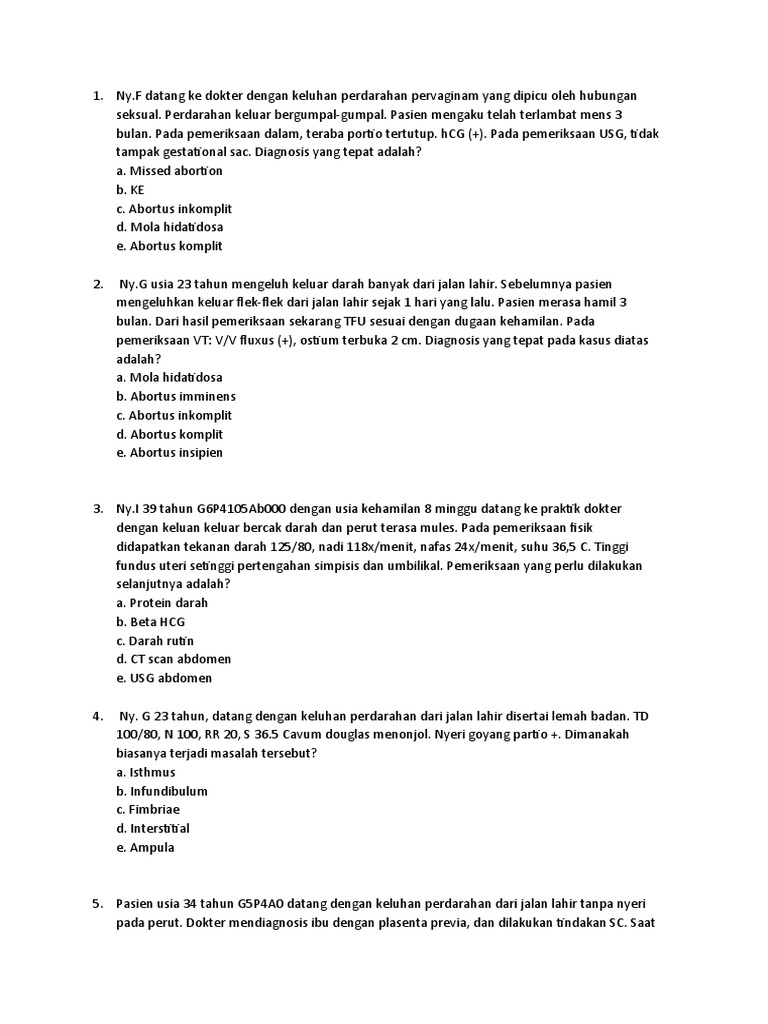 Soal Obgyn | PDF