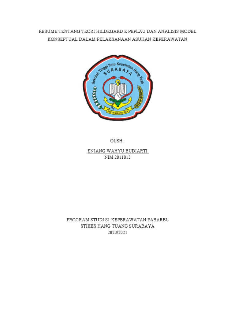 Resume Tentang Teori Hildegard E Peplau Dan Analisis Model Konseptual ...