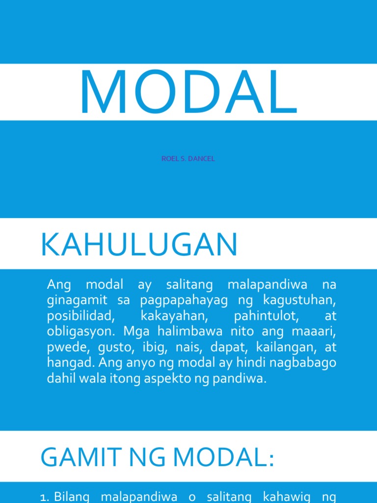 MODAL | PDF