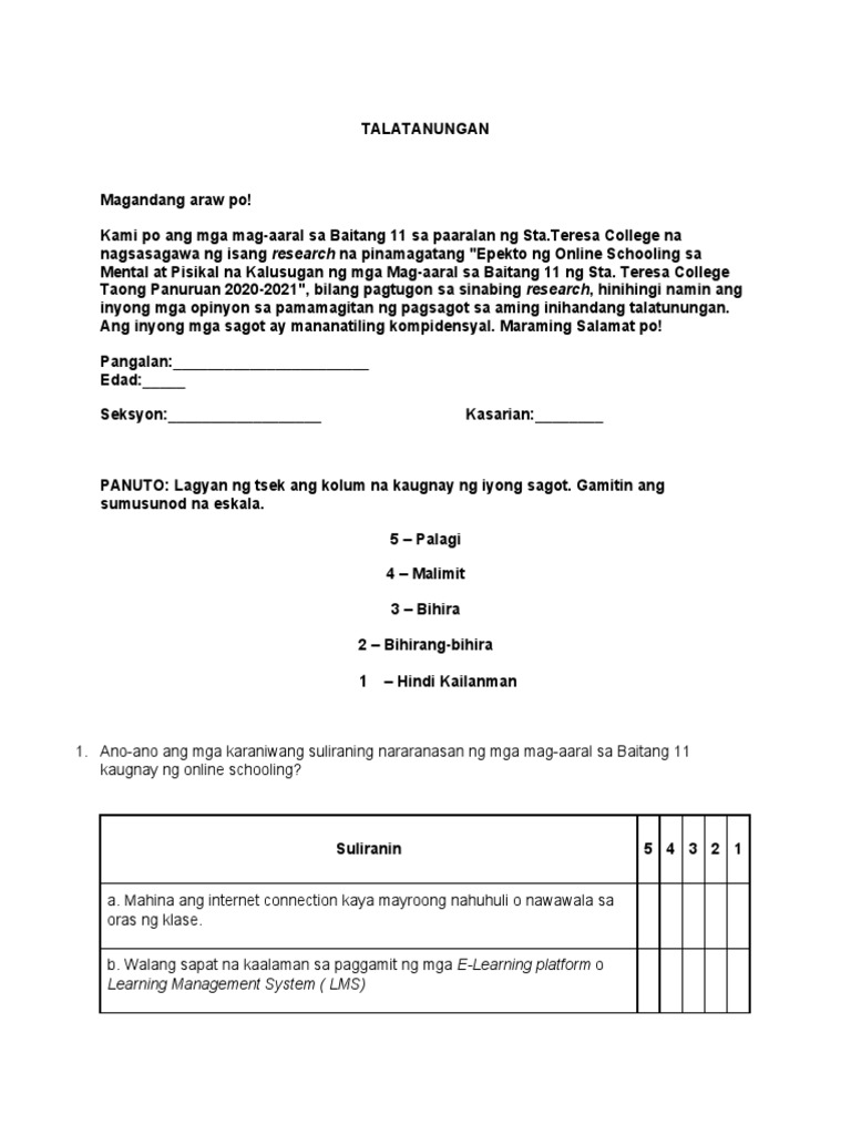Haelena TALATANUNGAN 2 | PDF