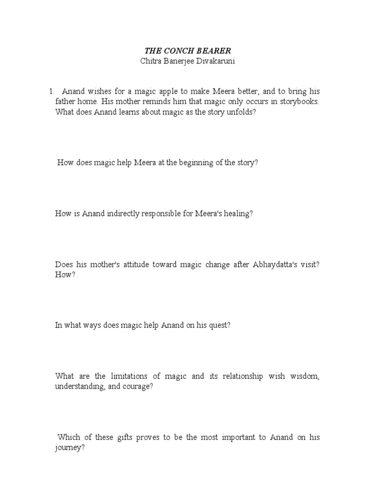 The Conch Bearer | PDF