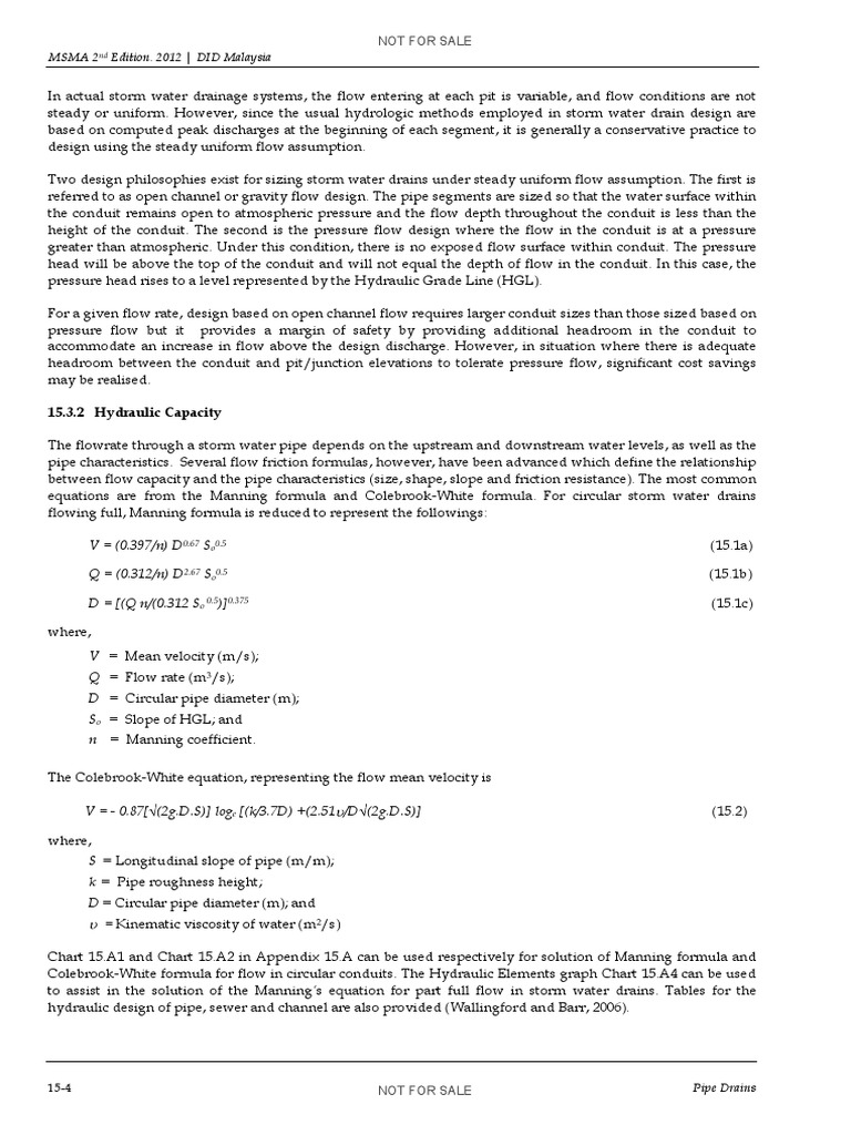 CHP 15 MSMA 2nd Edition | PDF | Fluid Mechanics | Pressure