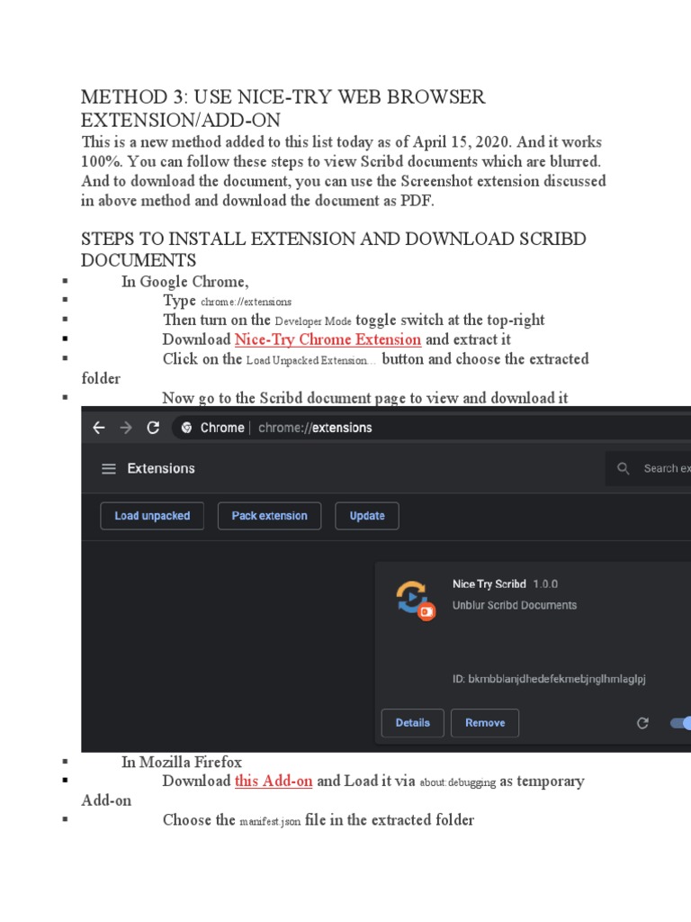 Method 3: Use Nice-Try Web Browser Extension/Add-On: Steps To Install ...