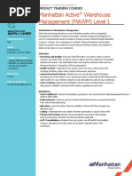 Manhattan WMS Training | PDF | Warehouse | Inventory