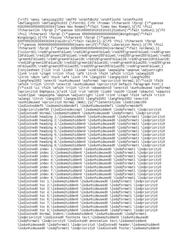 New RTF Format | PDF | Html | Reference