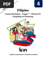 LP Filipino - Pang Uri Pamilang | PDF