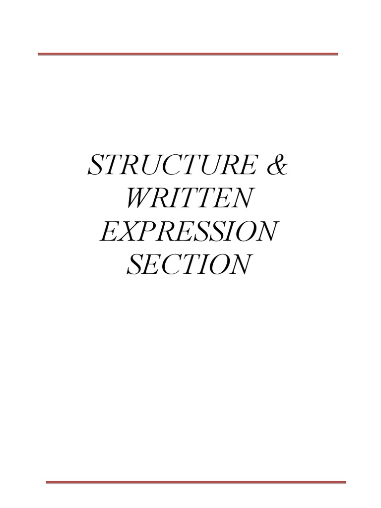 TOEFL Course Handout 2 - Structure - Class C | PDF | Object (Grammar) | Verb