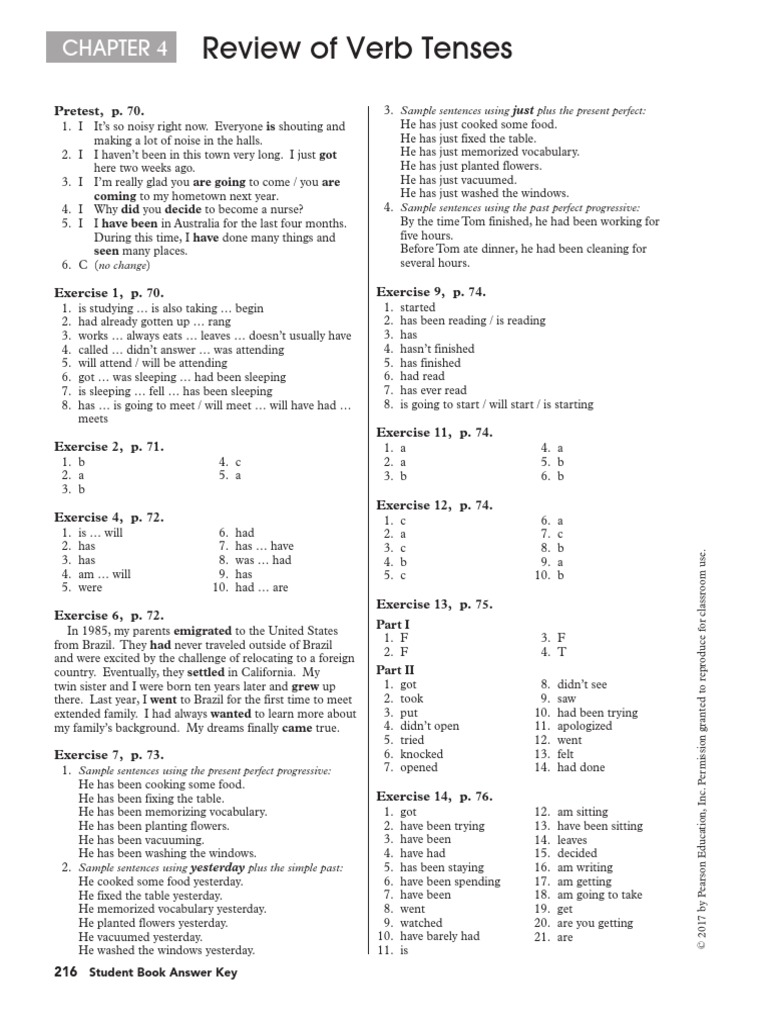 Answer - Unit - 4 - Understanding and Using English Grammar. Teacher's ...