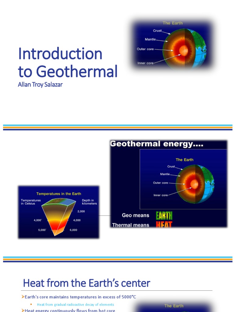 Introduction To Geothermal Energy - v2 | PDF | Power Station | Energy ...