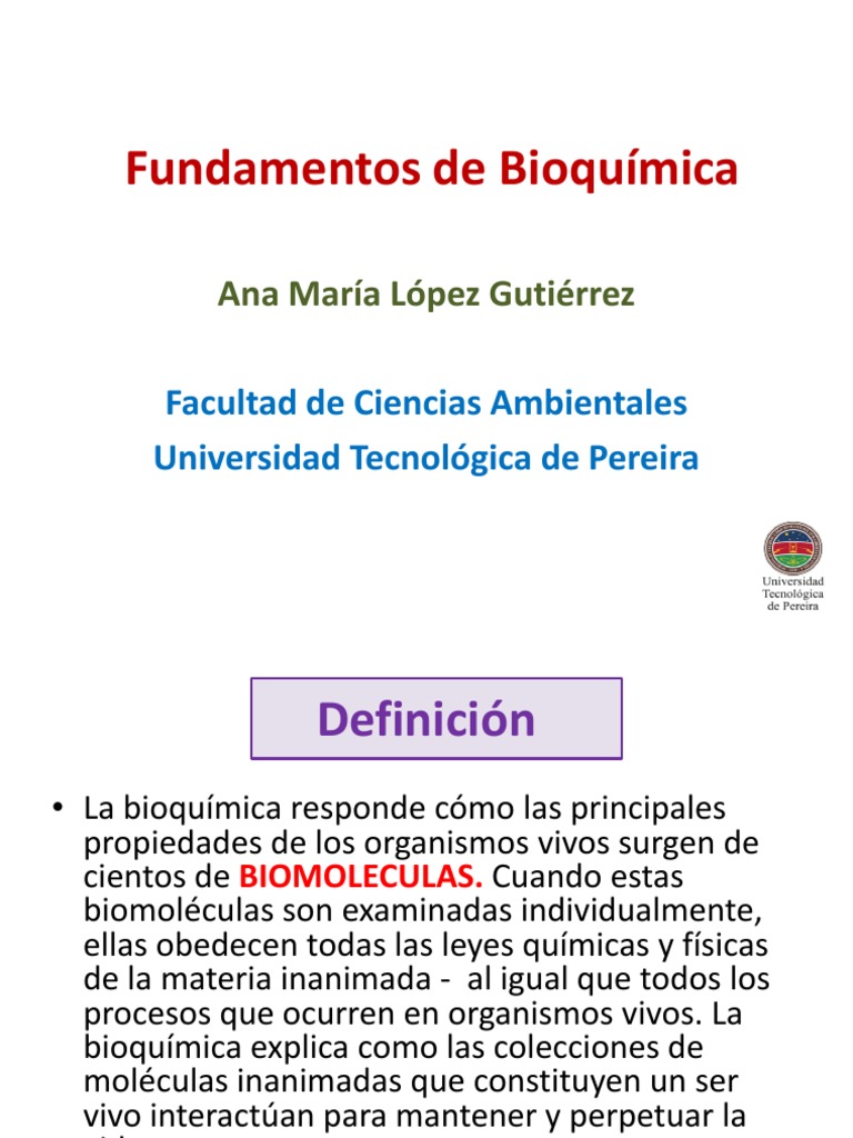 Fundamentos de Bioquímica Básica | PDF | Organismos | Biomoléculas