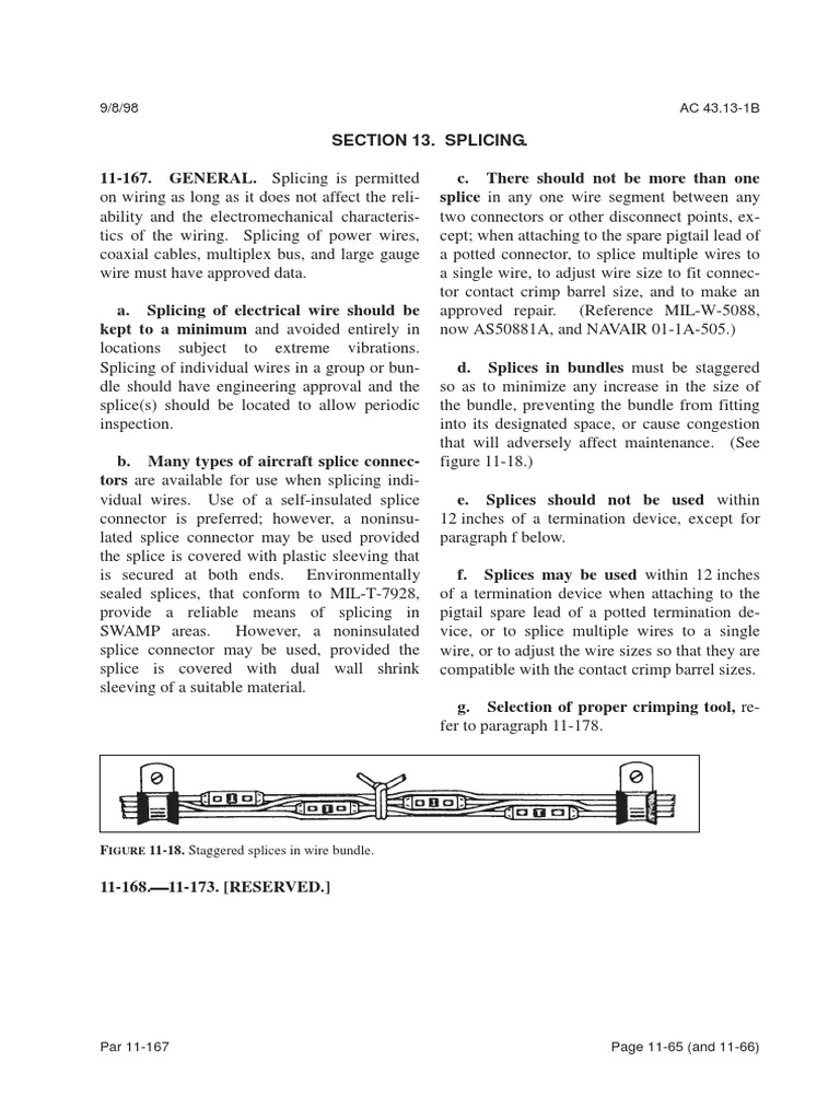 Aircraft Wiring Splicing and Terminals Guide | PDF | Electrical ...