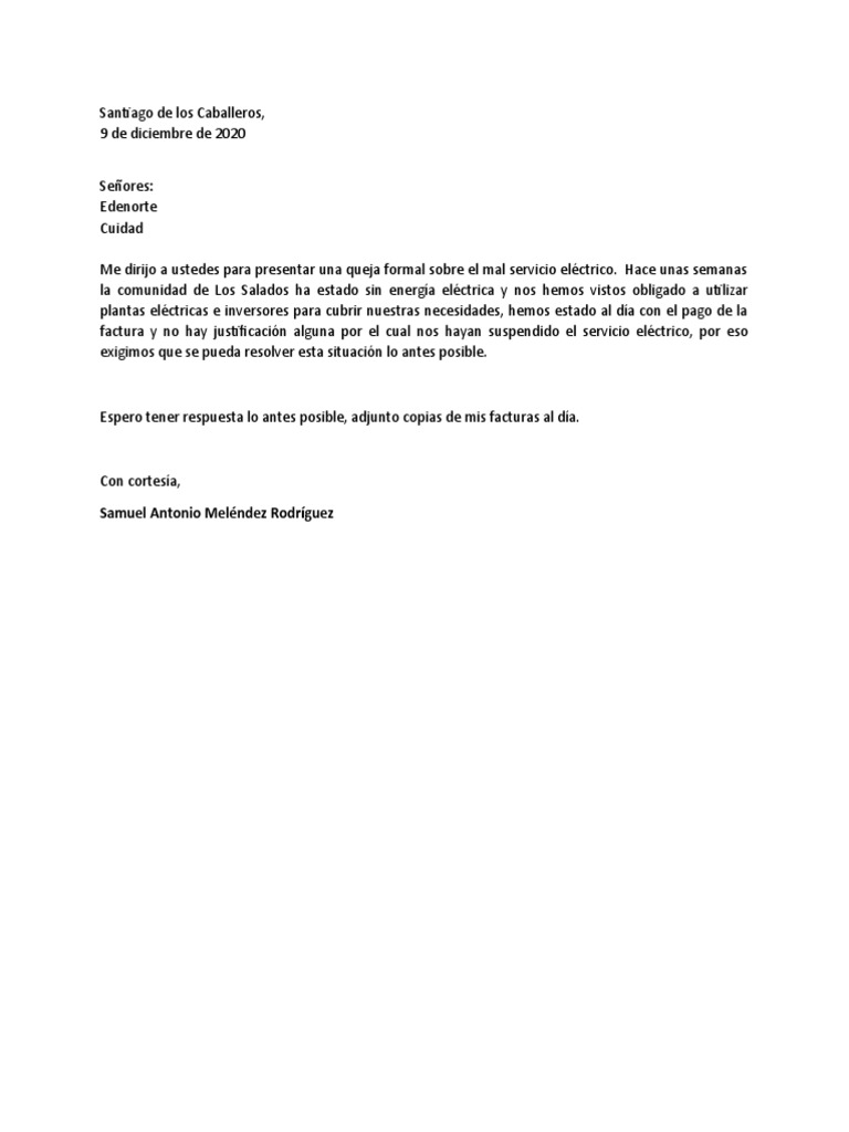 Carta de Reclamación y A Deudor Moroso | PDF