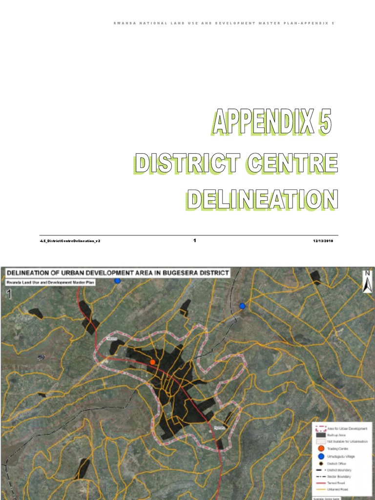 Rwanda National Land Use and Development Master Plan-Appendix 5 | PDF