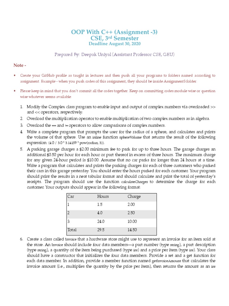 C++ Assignment3 | PDF | Integer (Computer Science) | Array Data Structure