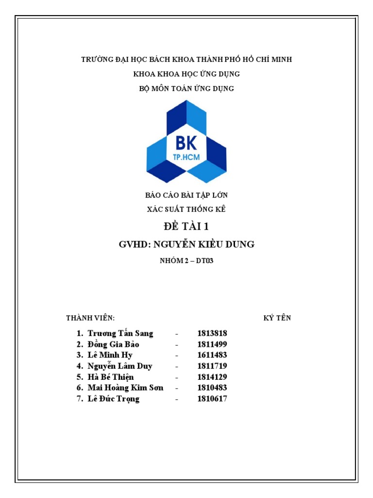 BTL XSTK NG Kieu Dung DT03 Group2 | PDF