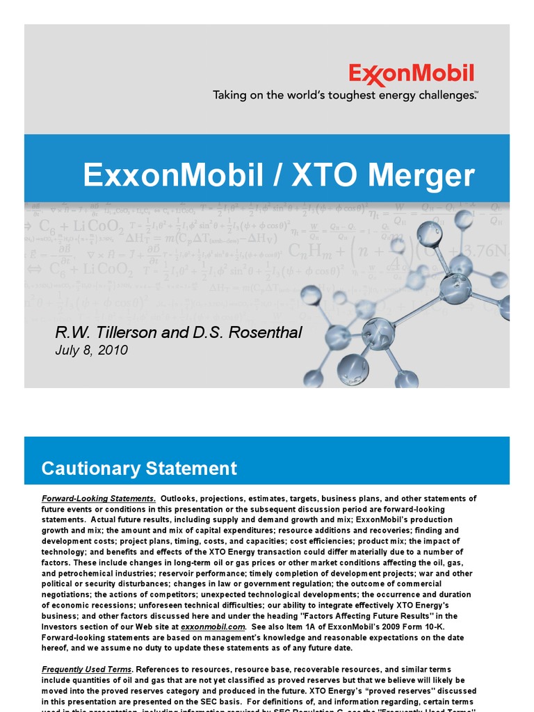 ExxonMobil Completes XTO Merger to Establish Unconventional Resource ...