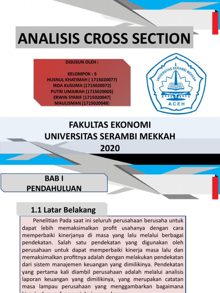 Analisis Cross Section | PDF