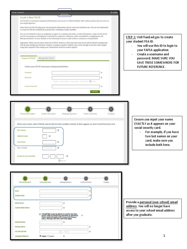 Fafsa Screenshot Guide Final | Pdf | Tax Return (united States 