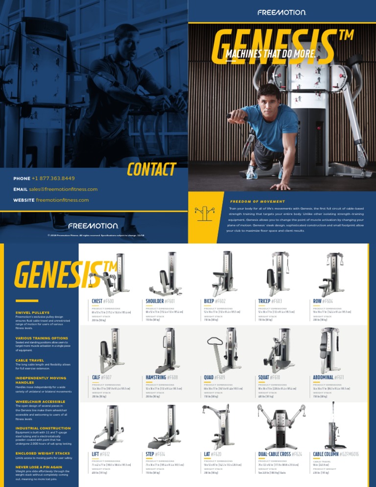 Genesis Line Brochure PDF | PDF | Strength Training | Sports