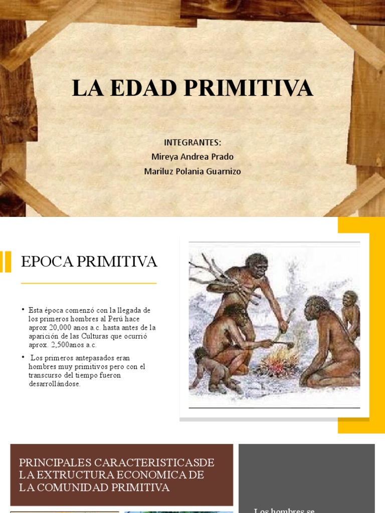 Diapositiva Sobre La Edad Primitiva | PDF