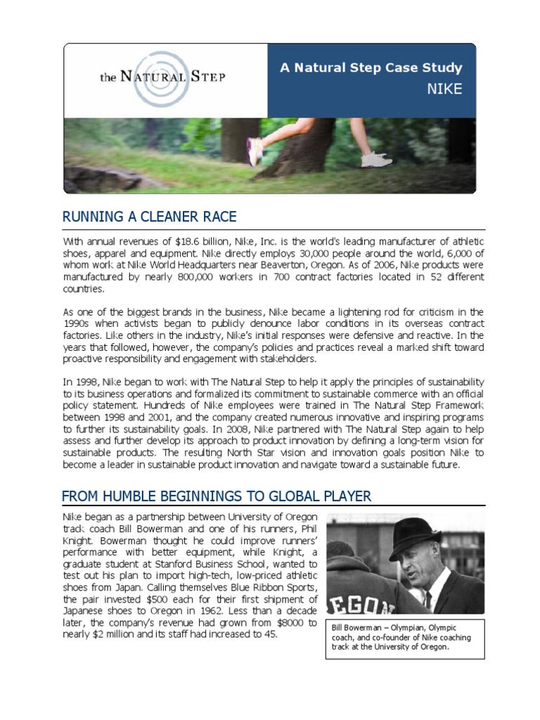 Nike+Case+Study Jan09 | PDF | Nike | Sustainability