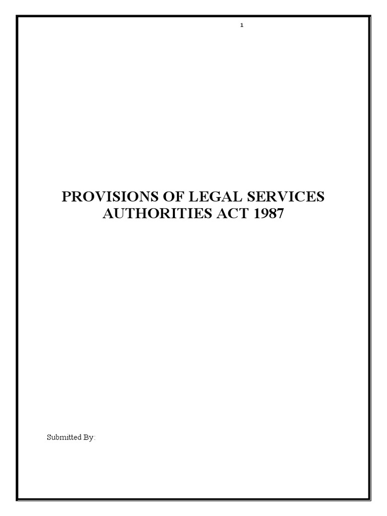 Provisions of Legal Services Act | PDF | Legal Aid | Equity (Law)