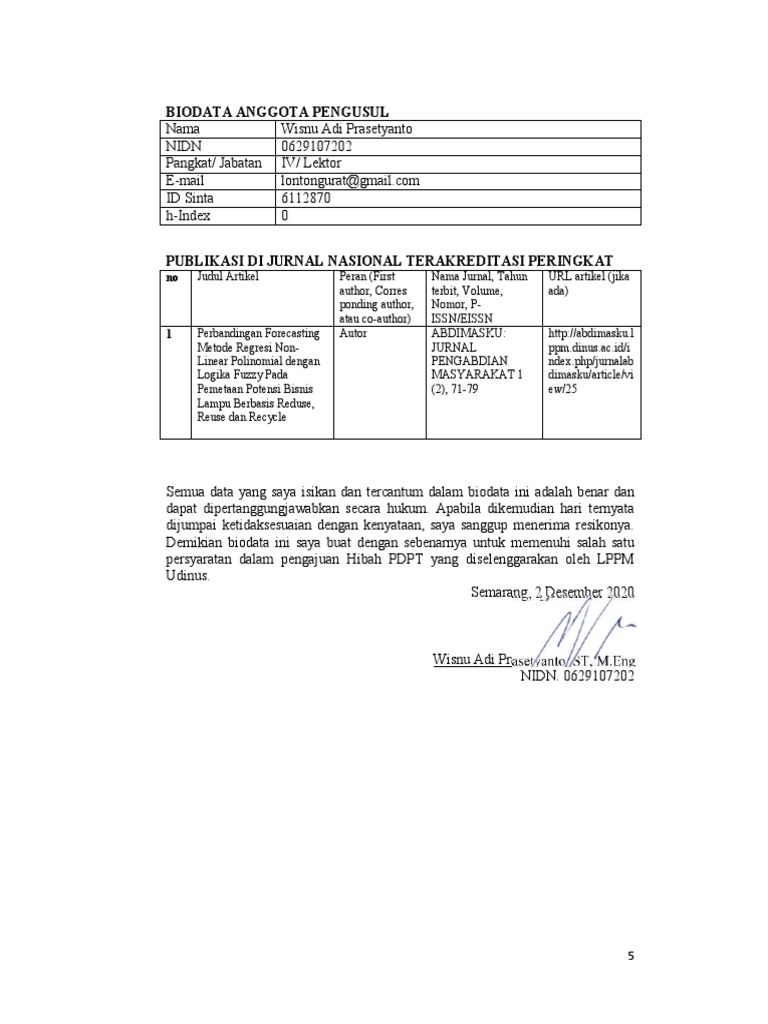 CV Wisnu | PDF