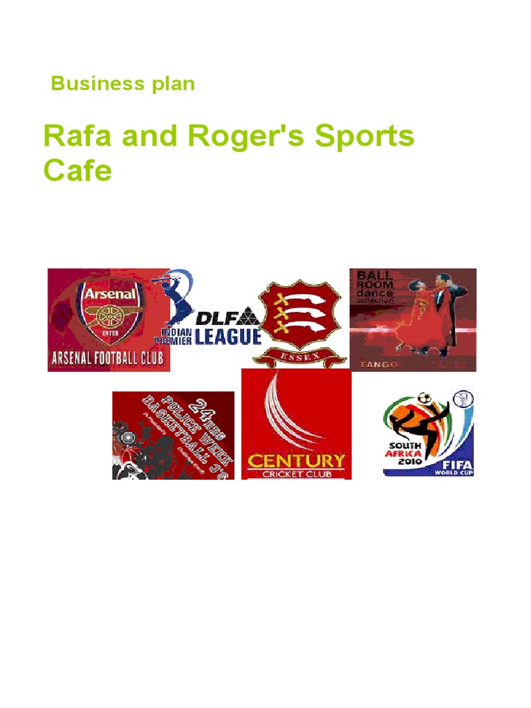 Business Plan Example Sports Cafe | PDF | Bar | Coffeehouse