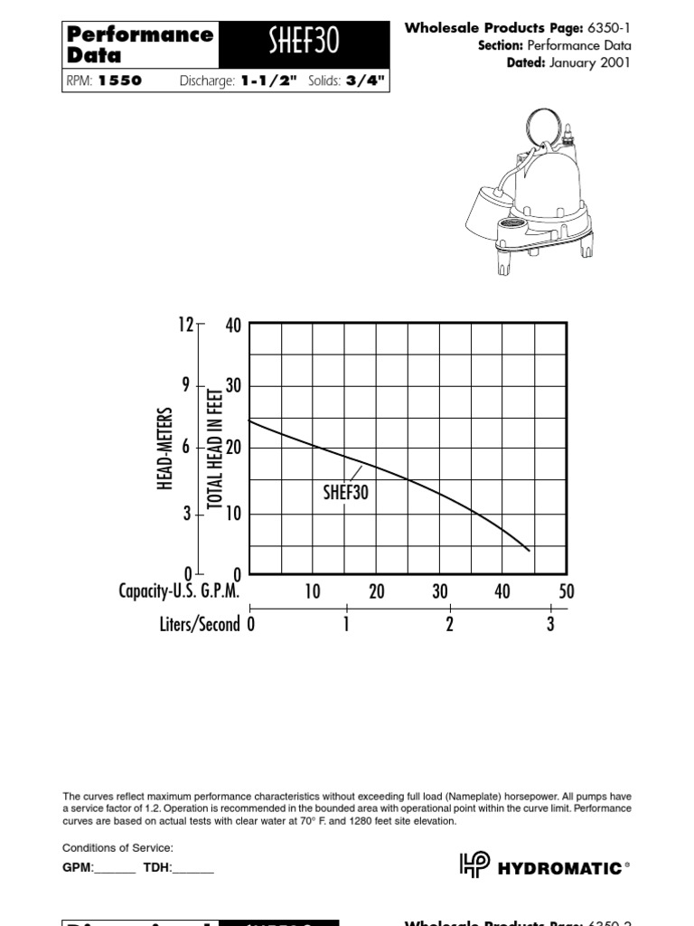 SHEF30 Perfdata | PDF | Bearing (Mechanical) | Pump