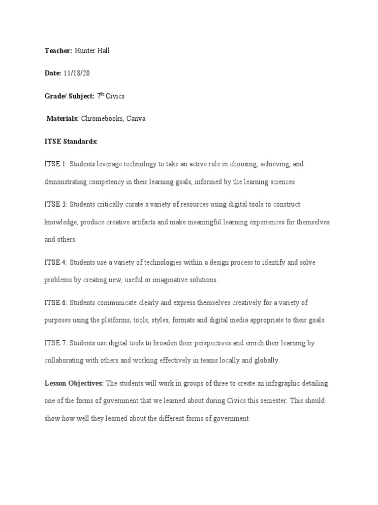 Lesson Plan-Group | PDF | Educational Assessment | Competence (Human ...